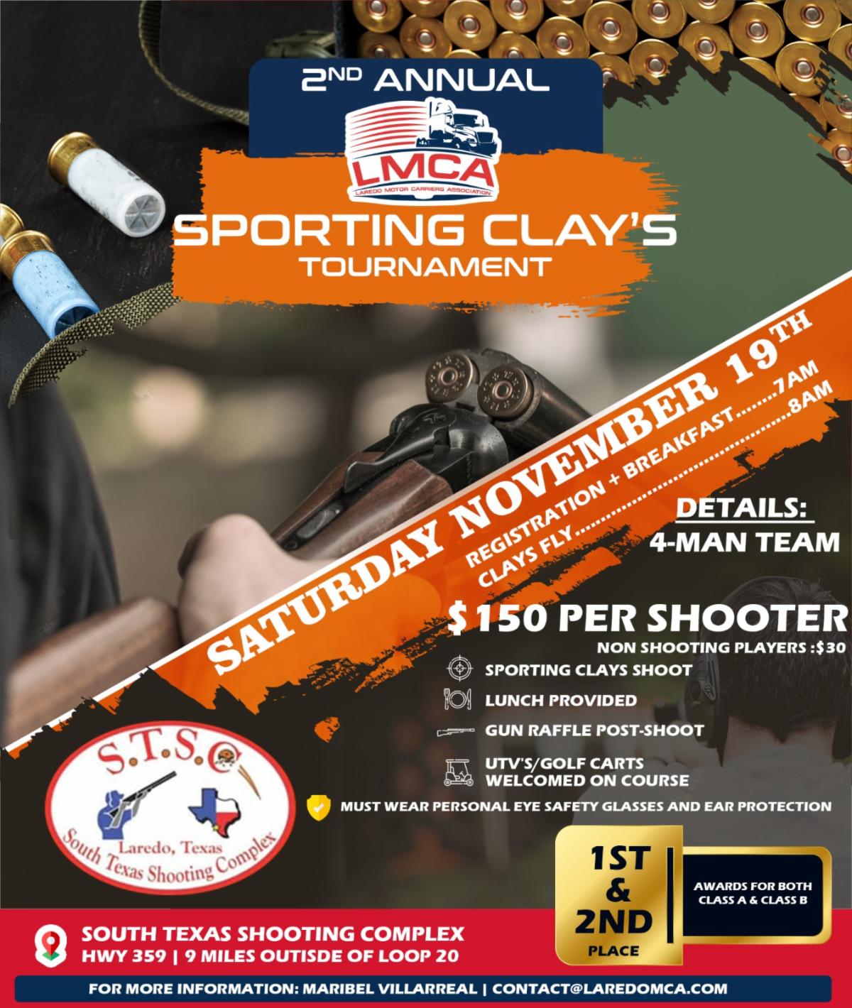 LMCA’S 2ND ANNUAL SPORTING CLAYS TOURNAMENT – LMCA